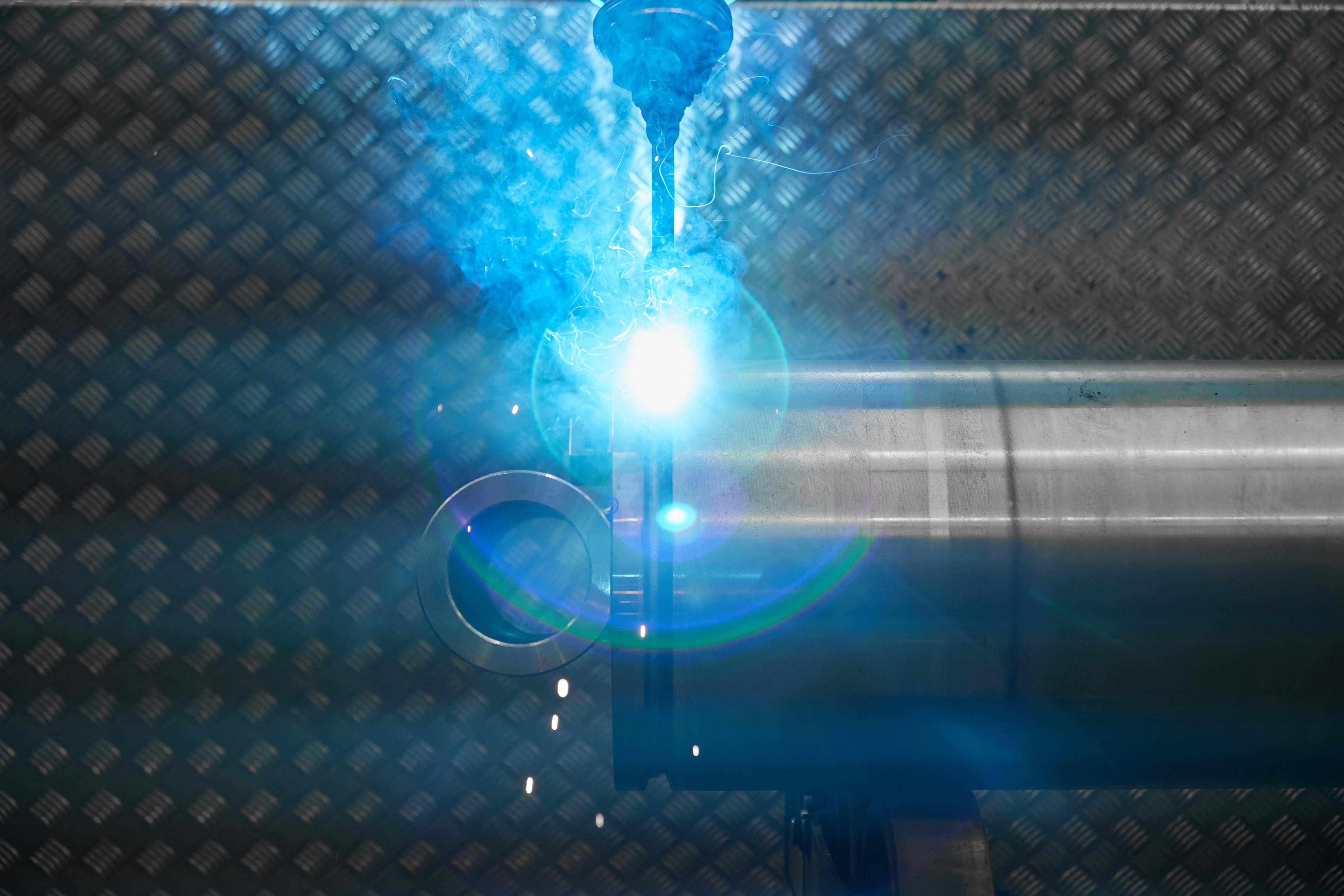 In RM we perform manual welding as well as automated robotic welding ...